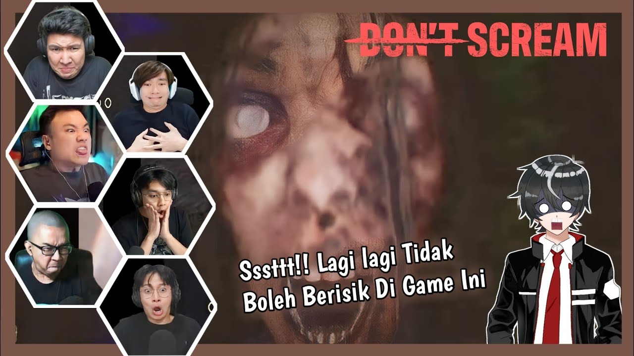 Reaksi Gamer Disaat Tidak Boleh Berteriak Di Game Ini | Don't Scream ...