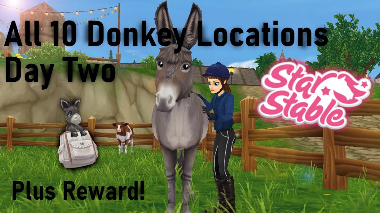 All 10 Donkey Locations In Order - Day Two | Star Stable - YouTube