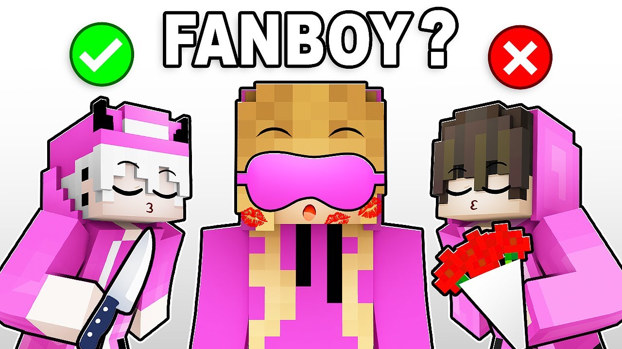 Guess the CRAZY FANBOY in Minecraft - YouTube