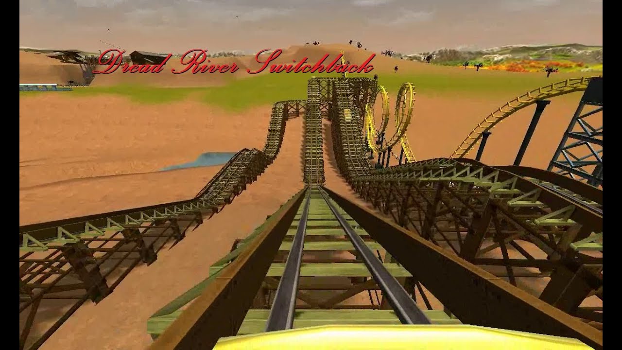 RCT3 - Kilgore's Koasters - Dread River Switchback pov - YouTube