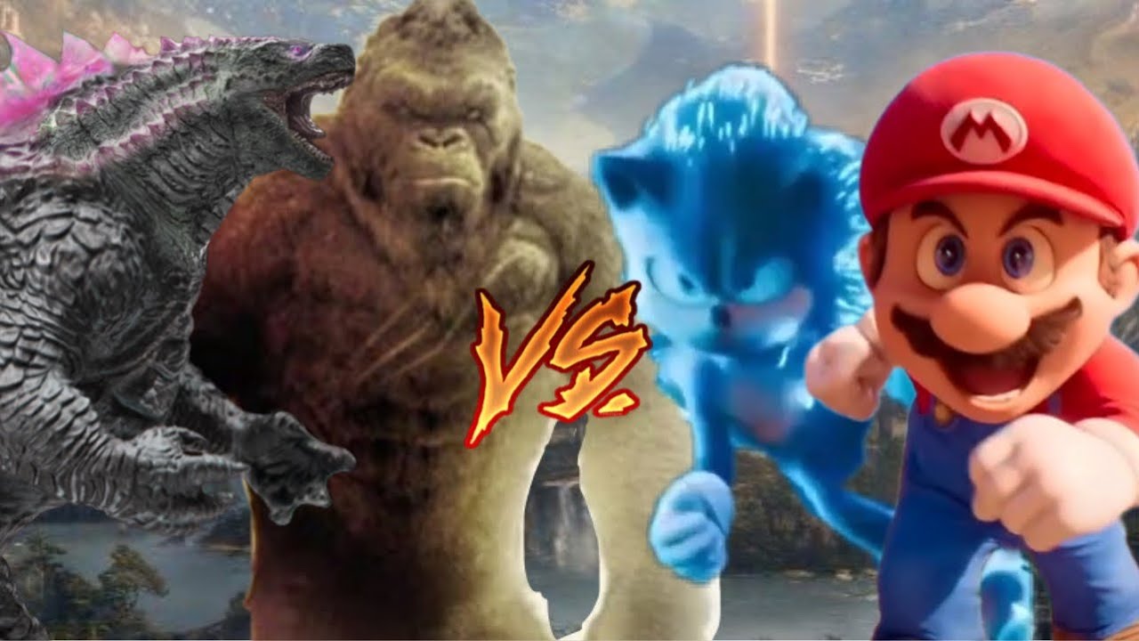 Godzilla and Kong vs Mario and Sonic Remastered - YouTube