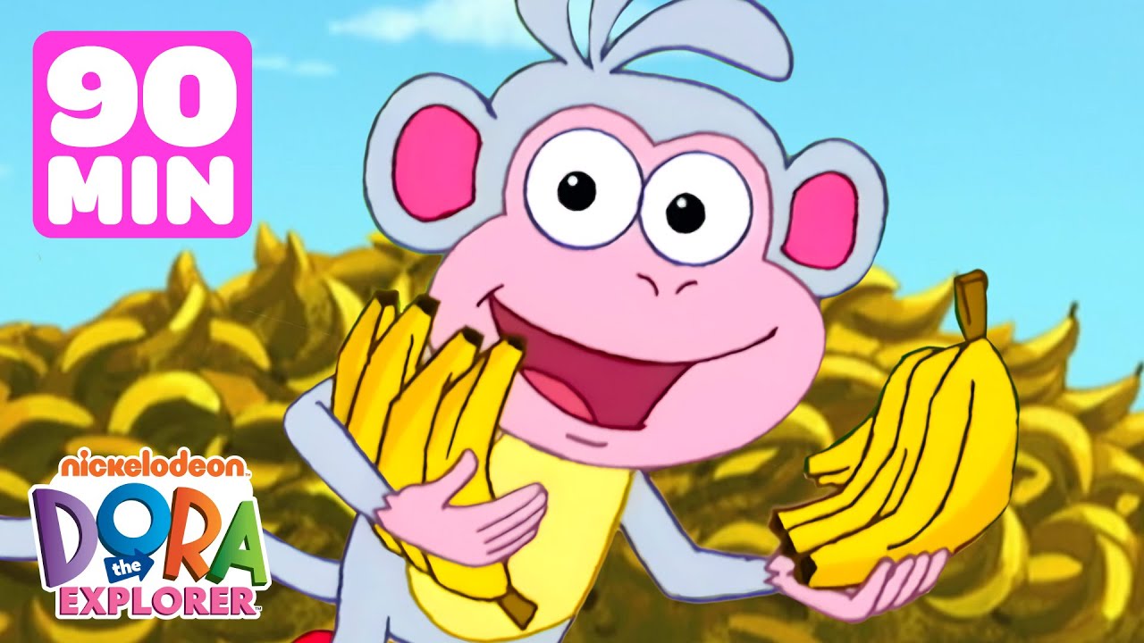 Boots Loves Bananas! #2 🍌 Dora the Explorer 90 Minutes | Dora & Friends ...