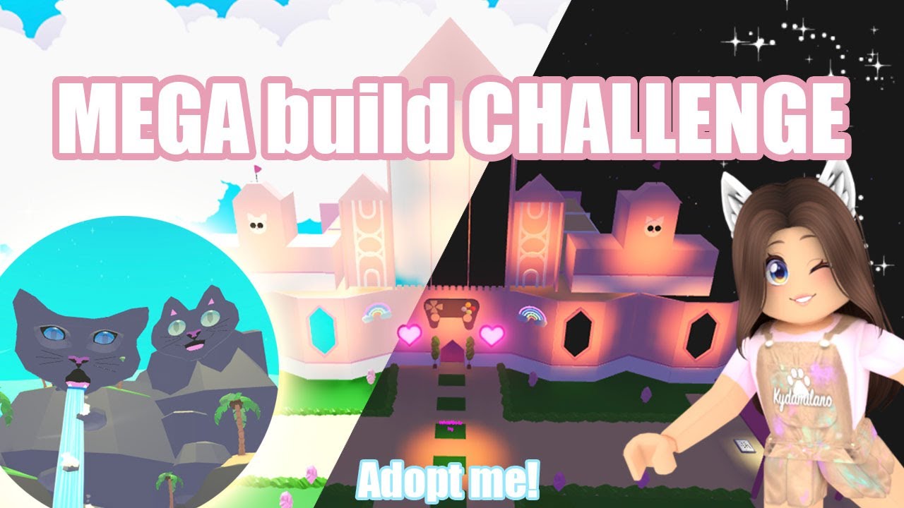 MEGA build CHALLENGE with amazing builds in Adopt me! Roblox - YouTube