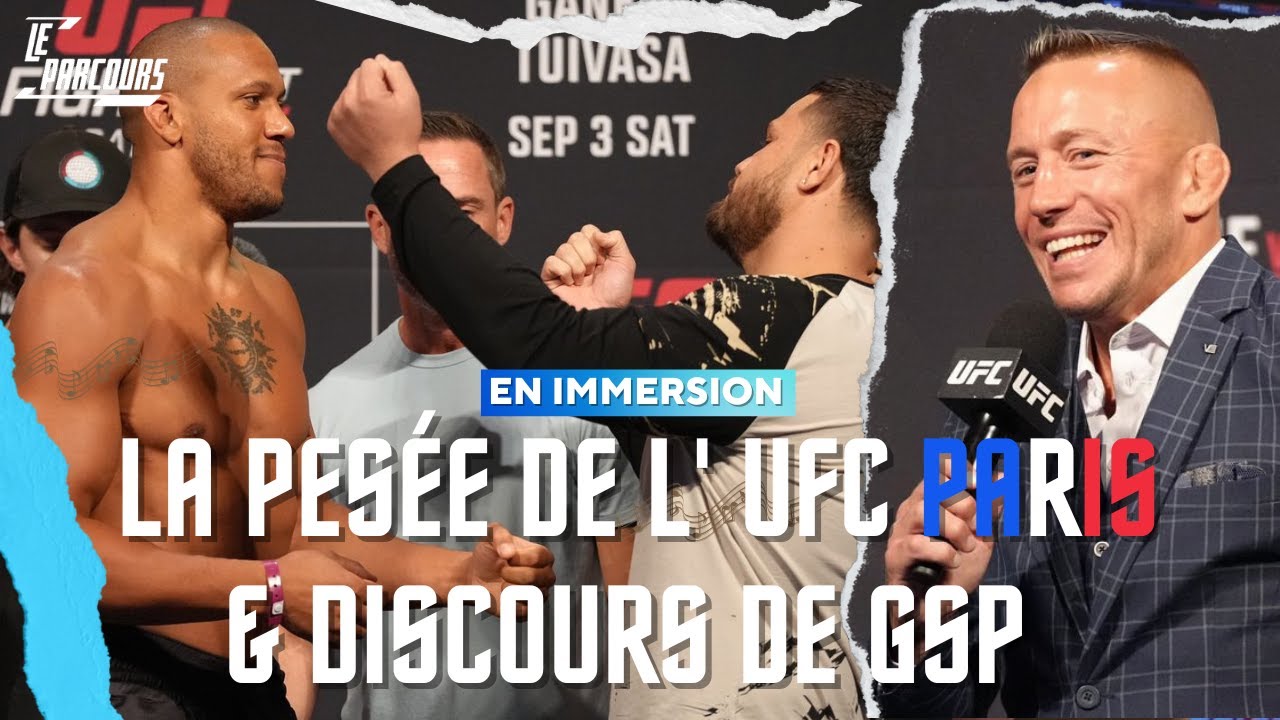 Le discours de Georges Saint-Pierre & la pesée cérémonial | Reportage ...