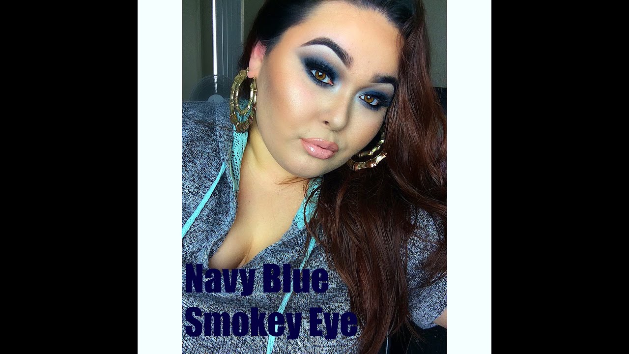 Dark Navy Blue Smokey Eye Youtube