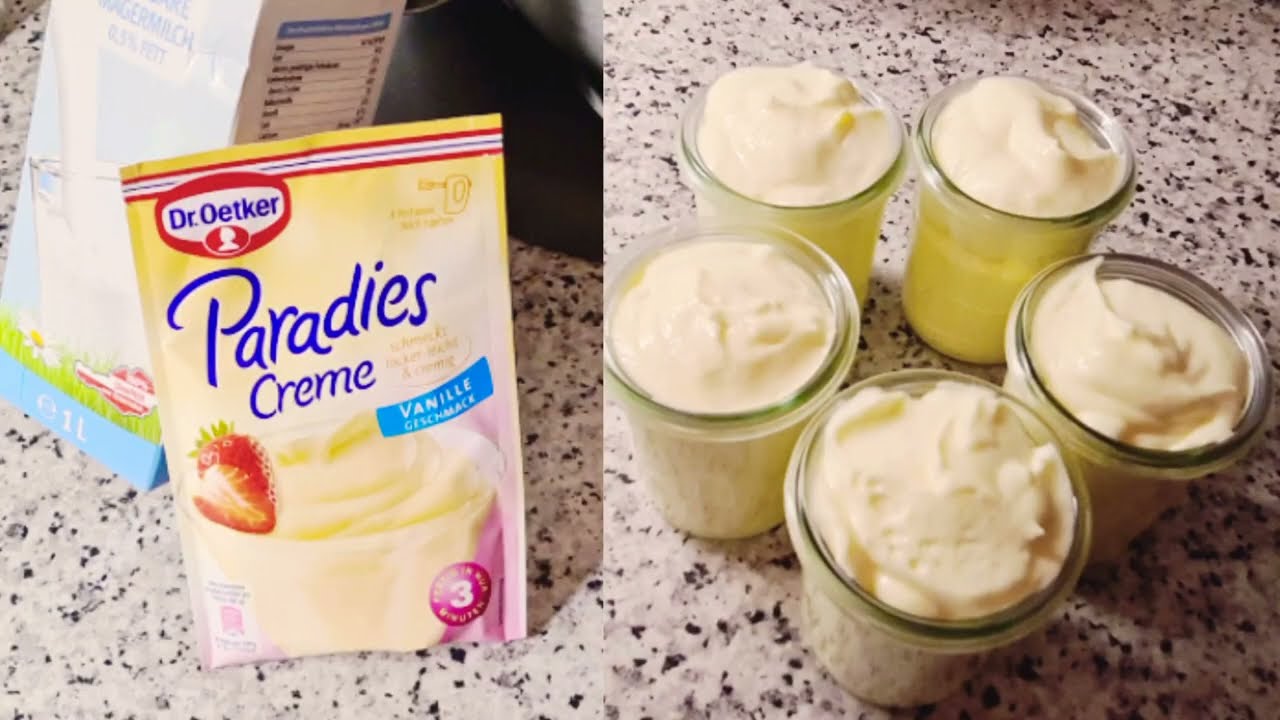 Dr. Oetker Paradise / How to make Paradise Cream Vanilla Flavor - YouTube