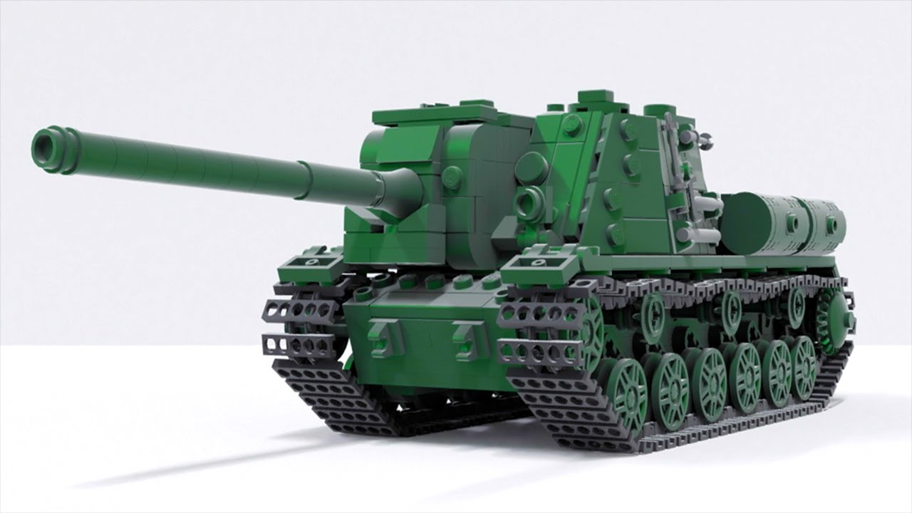 LEGO ISU-122 Tank Review (Speed Build) - YouTube