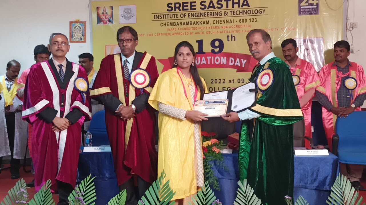 Sree Sastha Institute of Engineering and Technology 19th Graduation Day ...