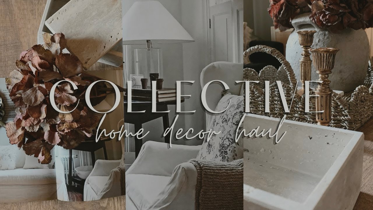 COLLECTIVE HOME DECOR HAUL | Rustic + vintage inspired home decor haul ...