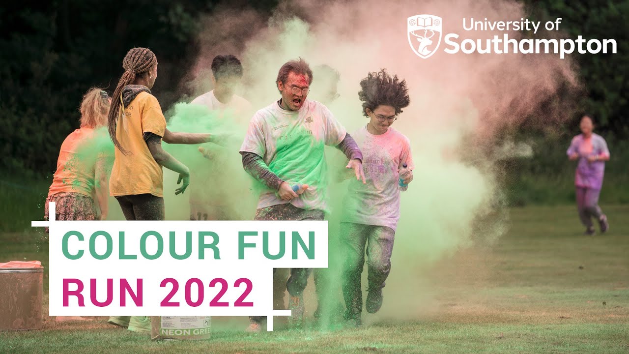 Colour Fun Run 2022 Highlights | University of Southampton - YouTube