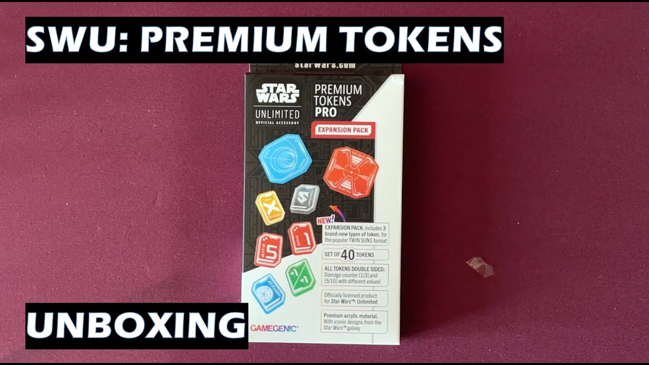 Unboxing Premium Tokens Star Wars Unlimted card game - YouTube