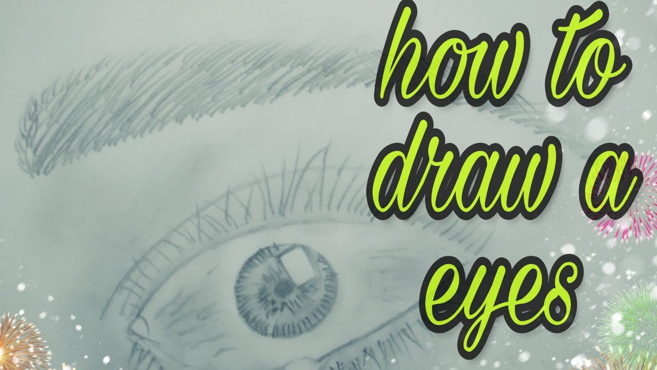 how to draw a eye with only one pencil - YouTube