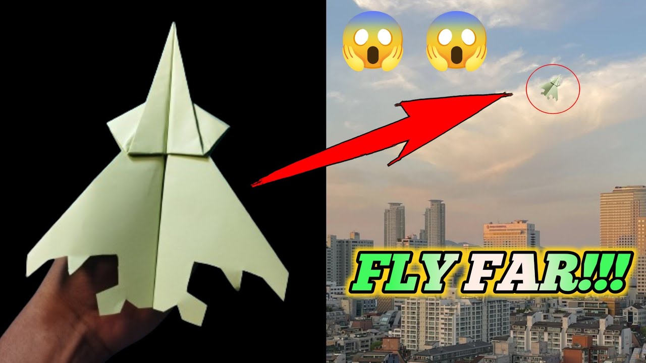 How To Make a Flying paper Planes That Flies Far Amazing Fold Papers ...