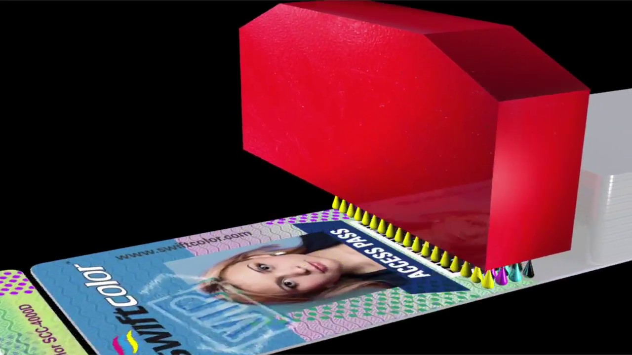 SCC4000D Oversized Credential Card Printer - YouTube