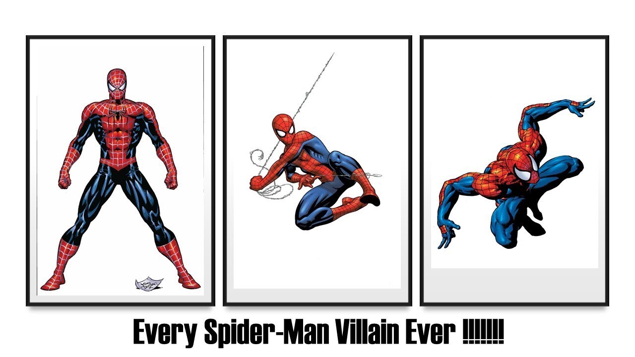 Every Spider-Man Villain Ever In Less Than 5 minutes - YouTube