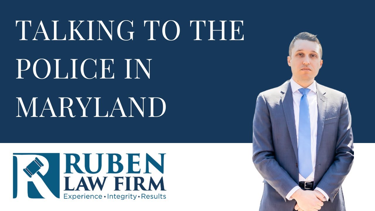 Maryland Criminal Lawyer | Should I Talk to the Police? - YouTube