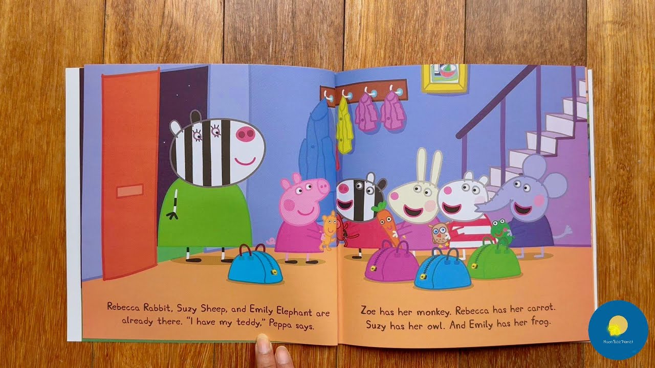 Peppa First Sleepover | Peppa Pig | Kids Book Read Aloud - YouTube