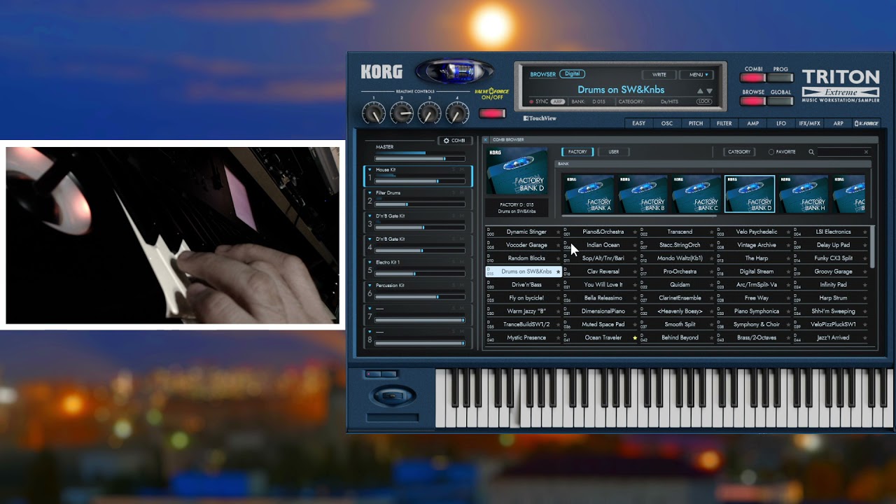 Korg Triton Extreme VST / Combo Bank D / KORG Collection 3 / New ...