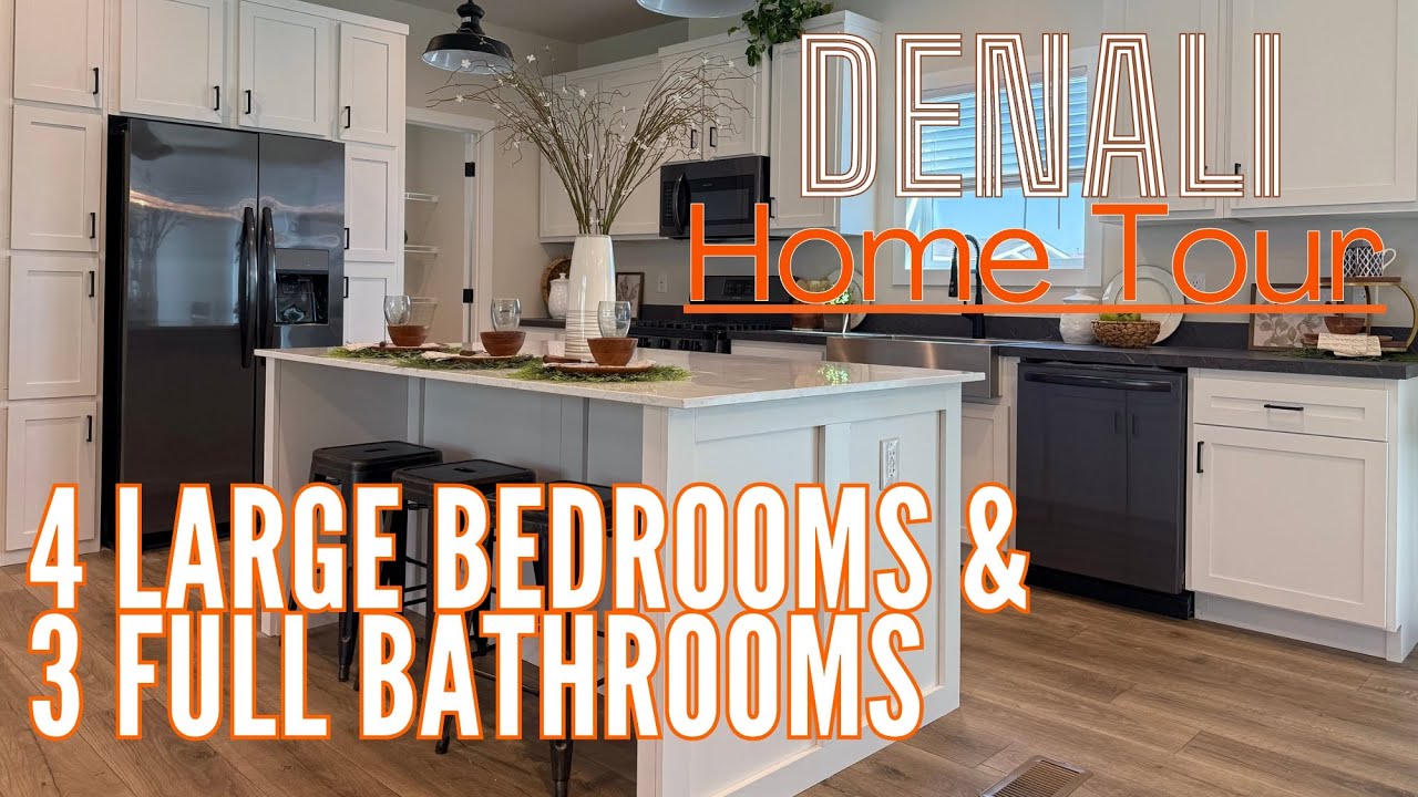 Denali Home Tour – 4 Bedroom, 3 Bathroom Model with 9’ Ceilings and ...