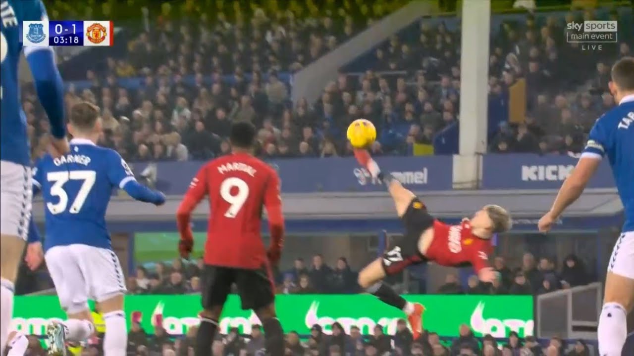 Alejandro Garnacho Goal vs Everton vs Manchester United (0-3) All Goals ...