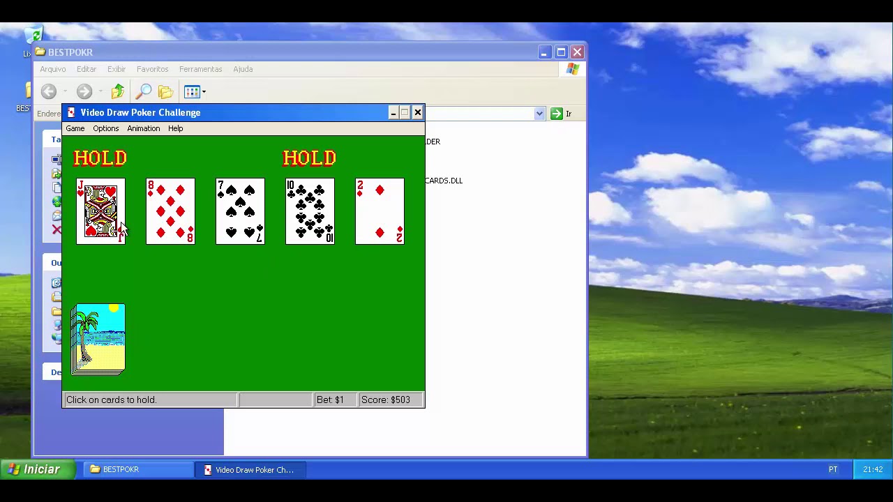 Video Draw Poker Challenge - YouTube