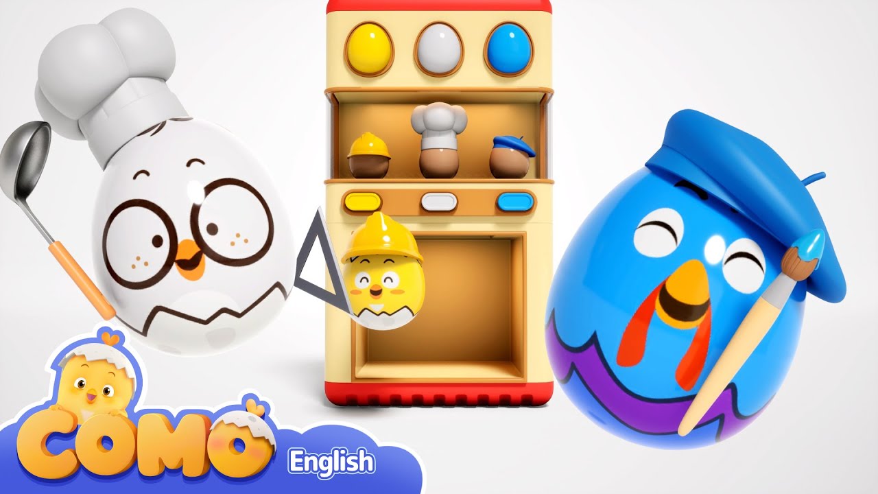 Como | Whose Hat is This | Learn colors and words | Cartoon video for ...