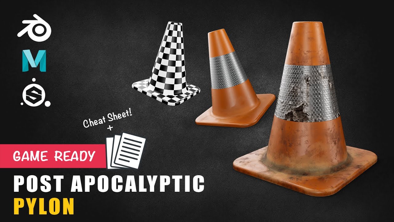 Easy Game Asset Post Apocalyptic Pylon | Blender/Maya/Substance - YouTube