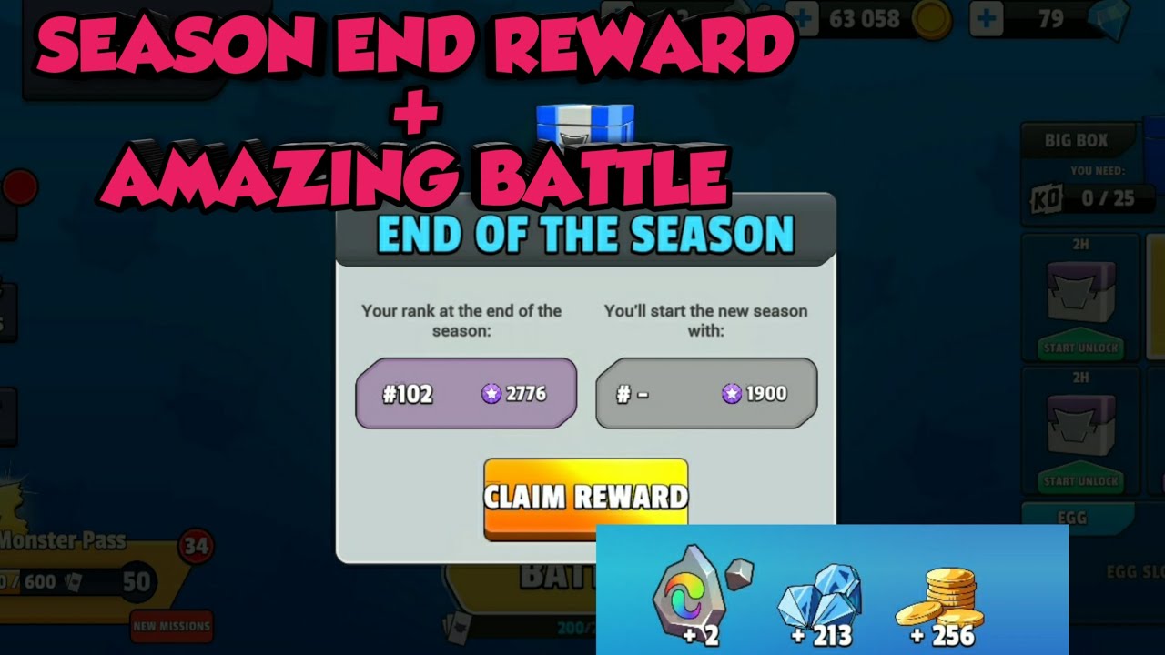 Monster masters gaming|SEASON END REWARD+AMAZING BATTLE #monstermasters ...