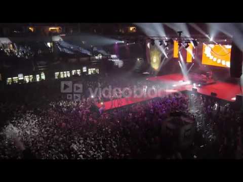 flying over the stage and spectators at the concert 41tbrgle - YouTube