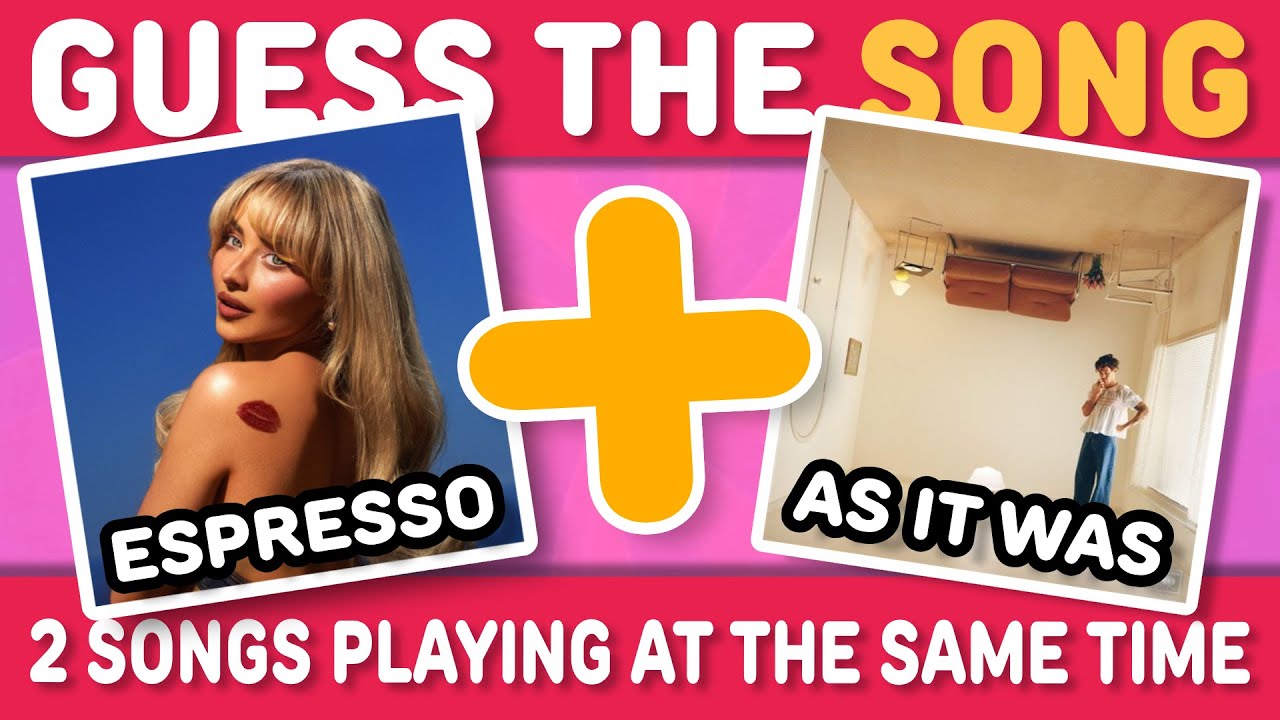 GUESS THE SONG 🤯 🎧 2 SONGS PLAYING AT THE SAME TIME | Song Quiz - YouTube
