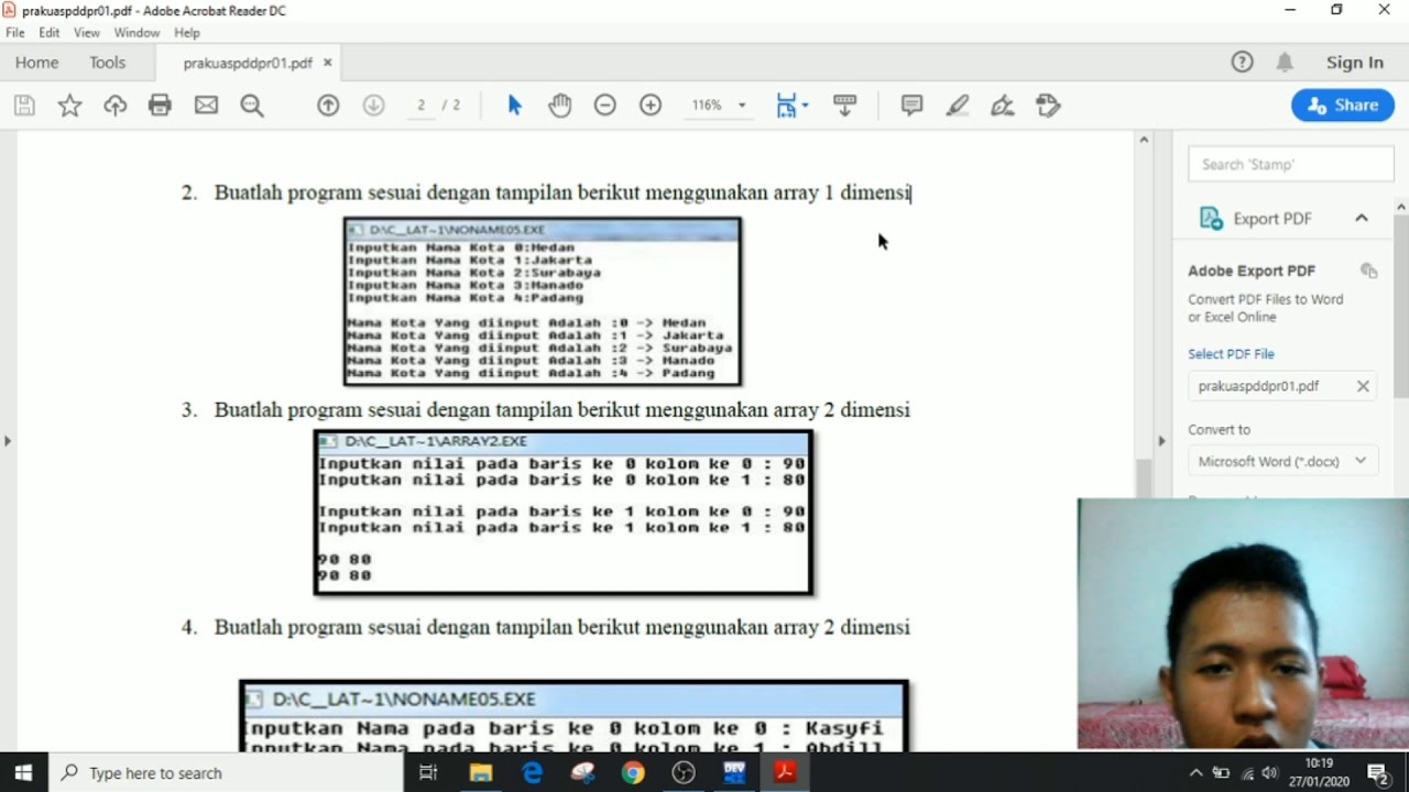 Praktikum Dasar - Dasar Pemrograman UAS - YouTube