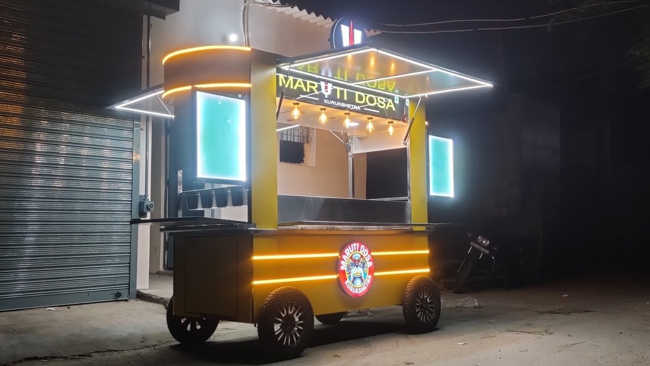 7x3 feet Dosa cart manufacturers bay js food cart manufacturers delhi ...