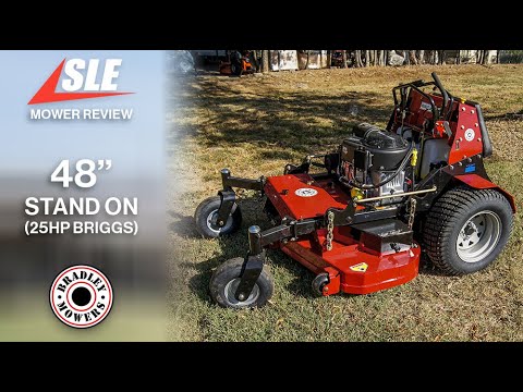 Review of Bradley's 48" Stand On Compact ZT Mower 25 HP Briggs | # ...
