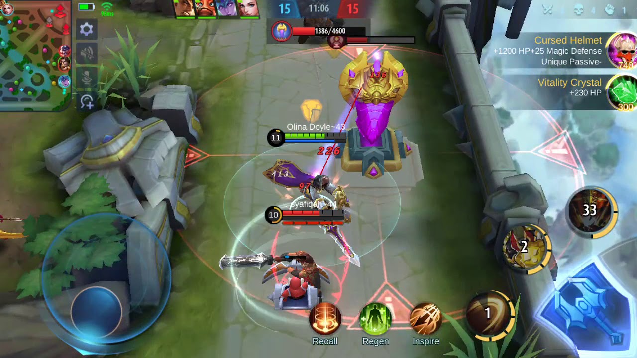 tank to fight in mobile legends - YouTube