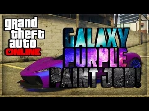 GTA 5 Online Rare Paint Job Guide - Galaxy Purple! (GTA 5) - YouTube