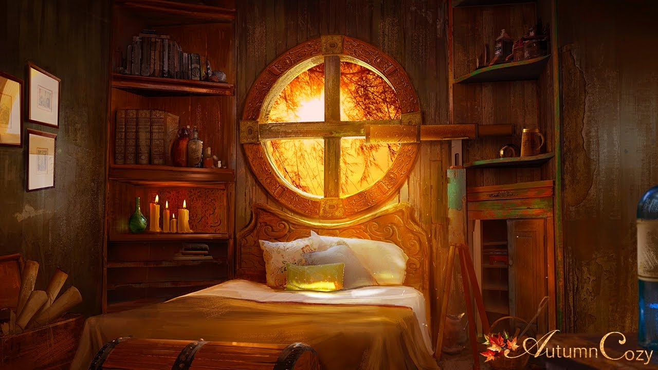 COZY AUTUMN TREEHOUSE AMBIENCE: Nature Sounds, Creaking Tree Sounds ...