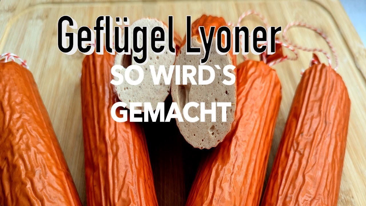 Selbstgemachte Geflügel Lyoner – Schritt für Schritt Anleitung - YouTube