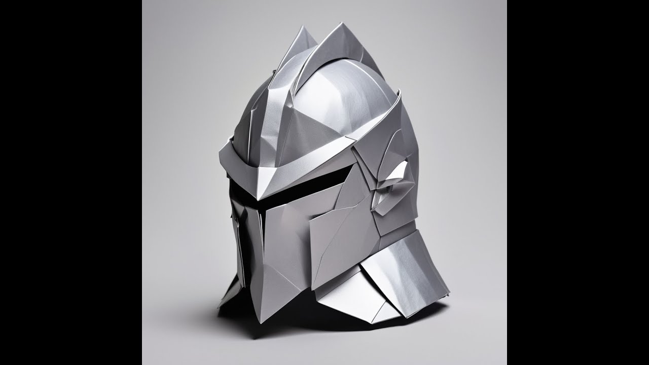 How to Make an Origami Knight Helmet – Step-by-Step Tutorial - YouTube