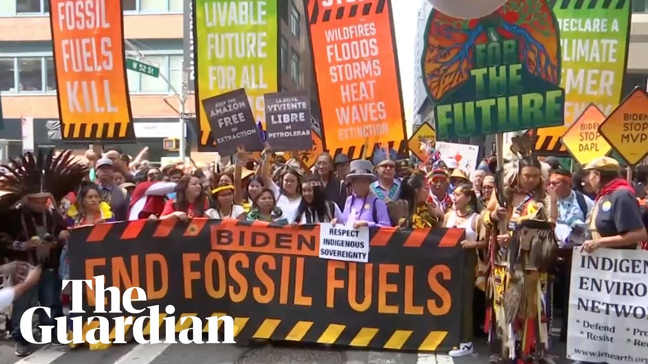 AOC speaks at climate rally in New York – watch live - YouTube