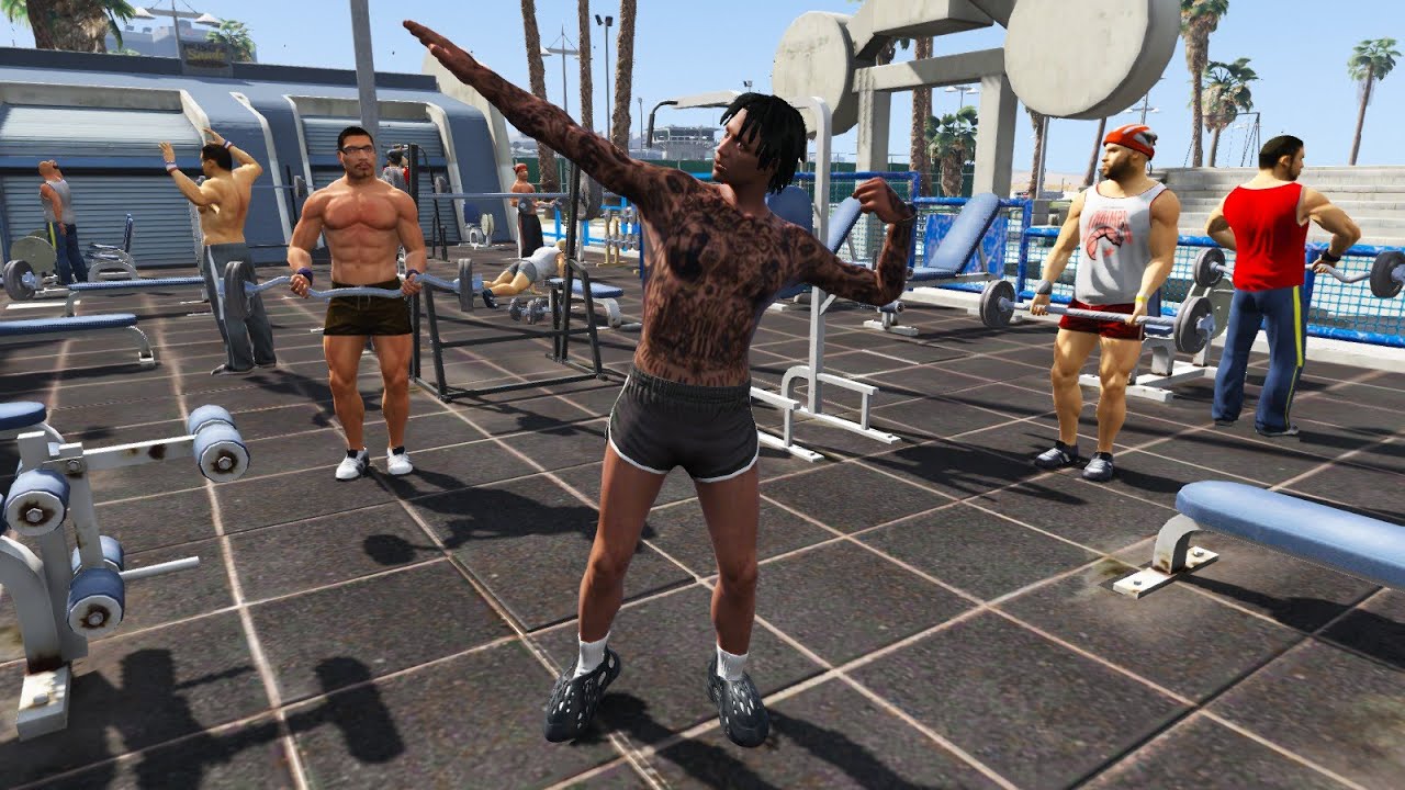 GTA 5 [ LIFE WITH LIL JAY ] " WORKOUT DAY AT DA BEACH " Ep.13 - YouTube