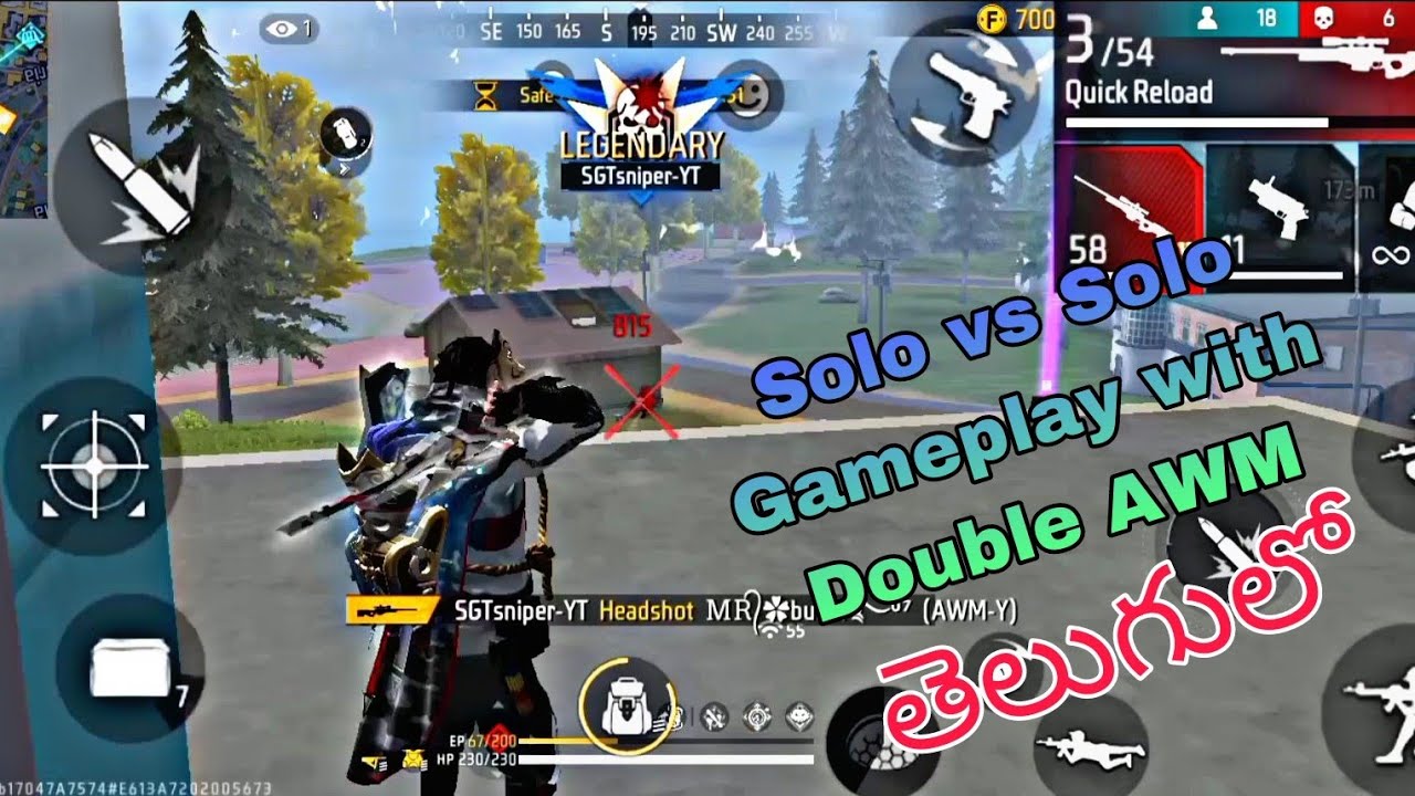 Solo vs Solo Gameplay in BR-RANKED || తెలుగులో || GARENA Free Fire - YouTube