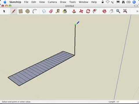 SketchUp: Making Stairs: The Subdivided Rectangles method - YouTube