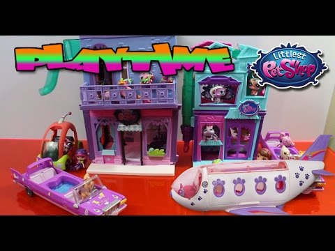 Little Charmers Help The Littlest Pet Shop Get On The LPS Jet - YouTube
