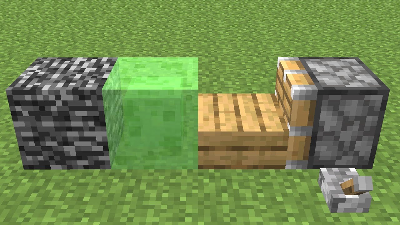 slime block + oak slab = ??? - YouTube