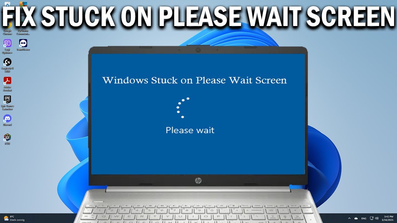 How To Fix Stuck on PLEASE WAIT Screen in Windows 11 - Easy Fix - YouTube