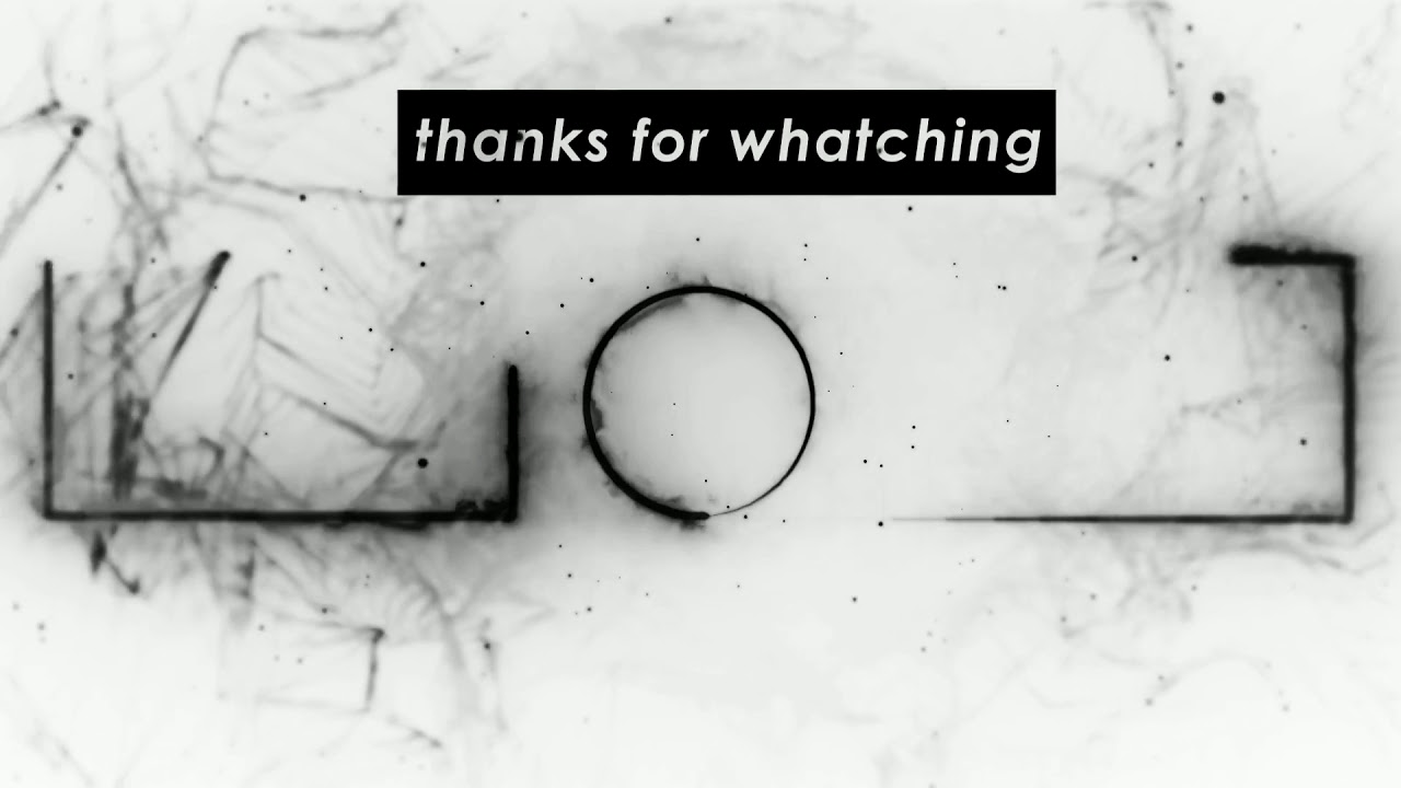 Black And White Free Outro Template - YouTube