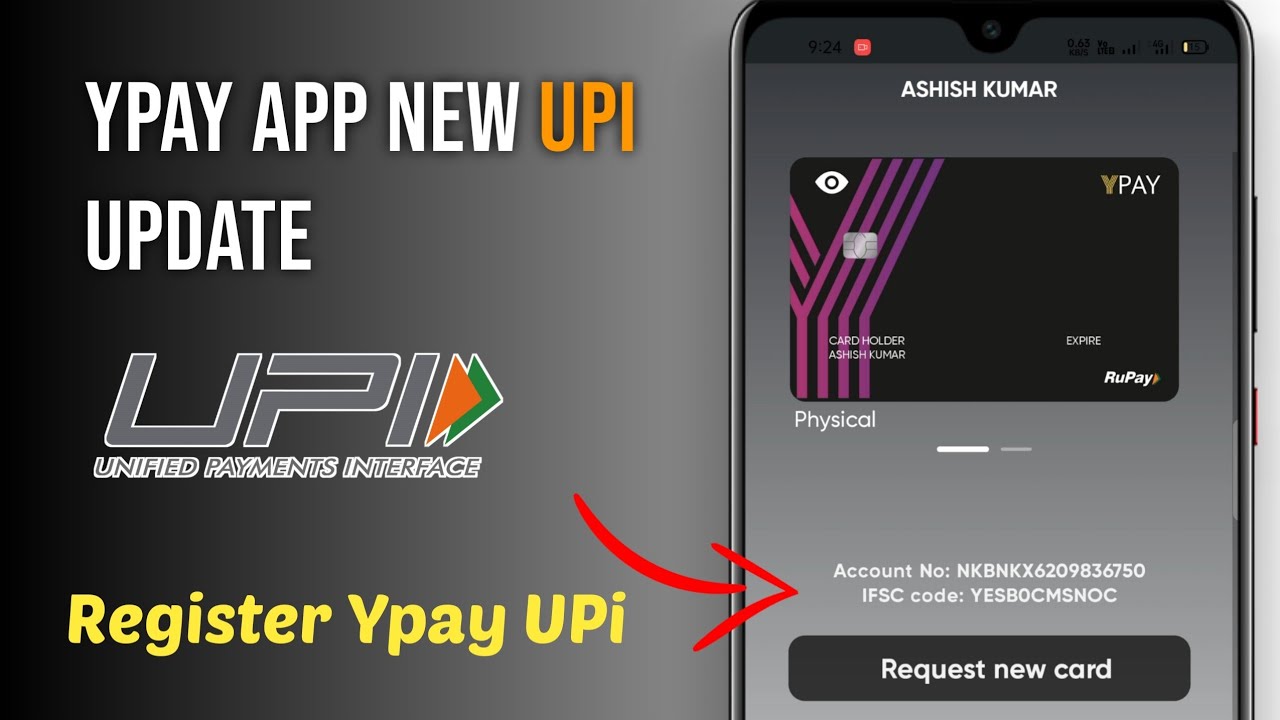 y pay app new update account number and y pay upi. y pay upi kaise ...