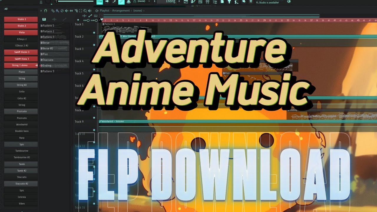 [FLP] Adventure Anime music #4 | FL Studio Project Download - YouTube