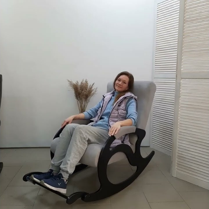 Кресло Качалка Ларгус с подножкой ткань в наличии в Екатеринбурге - YouTube