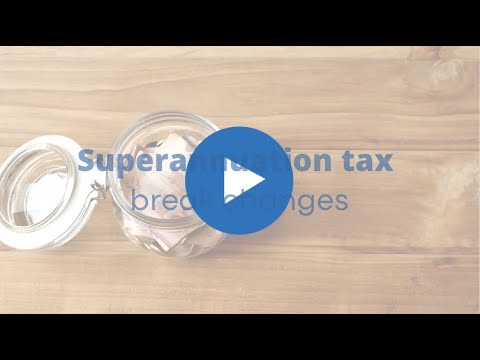 Superannuation tax break changes - YouTube